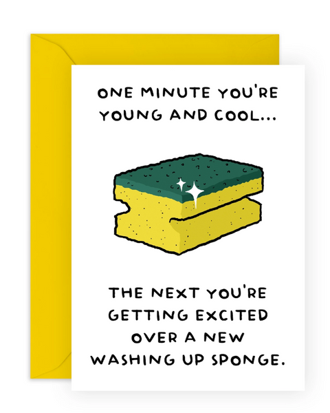 Washing Up Sponge Greeting Card – Pink Poodle Boutique